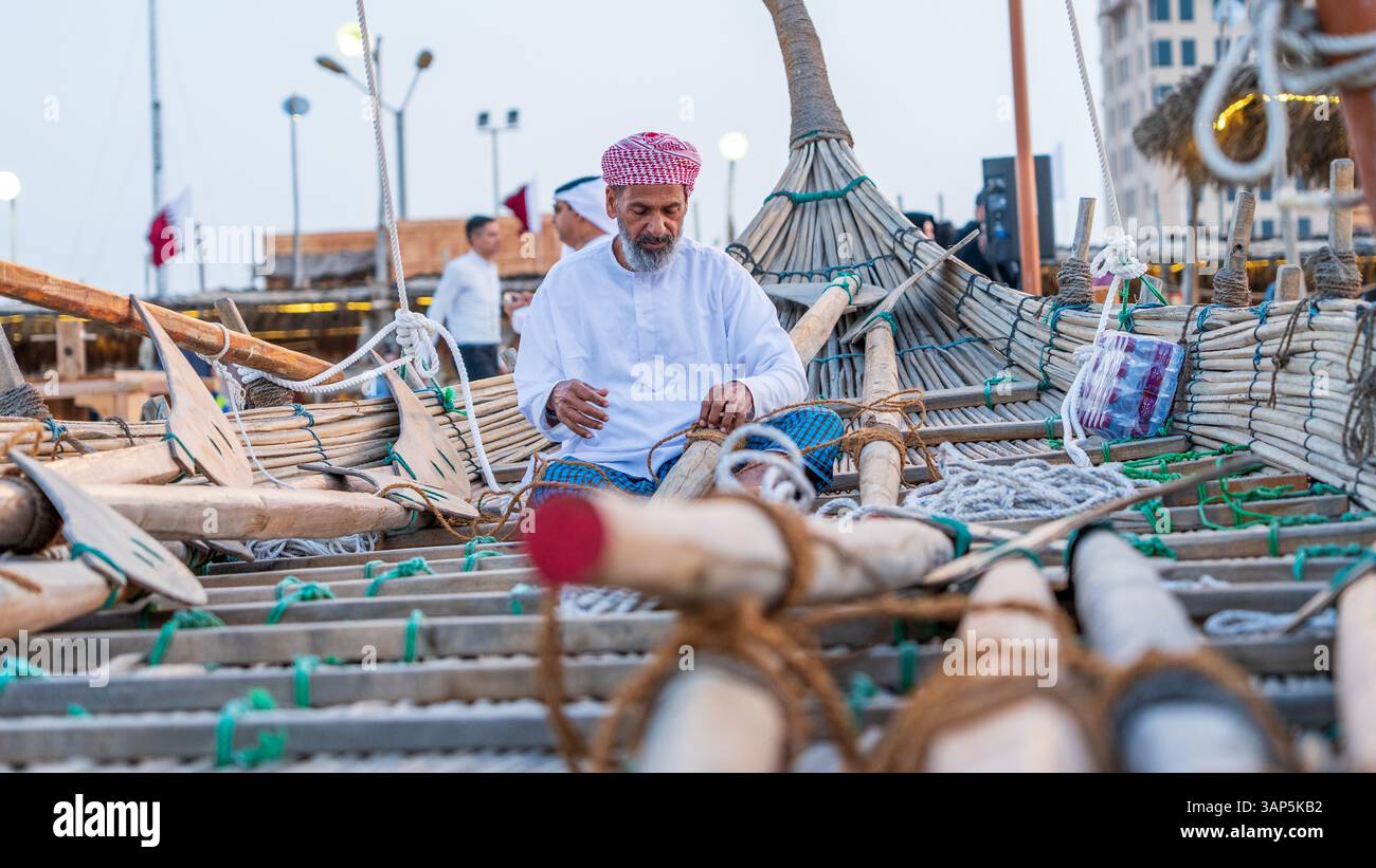 Doha, Qatar - December 14, 2024: Traditional Dhow Boat Festival at ...