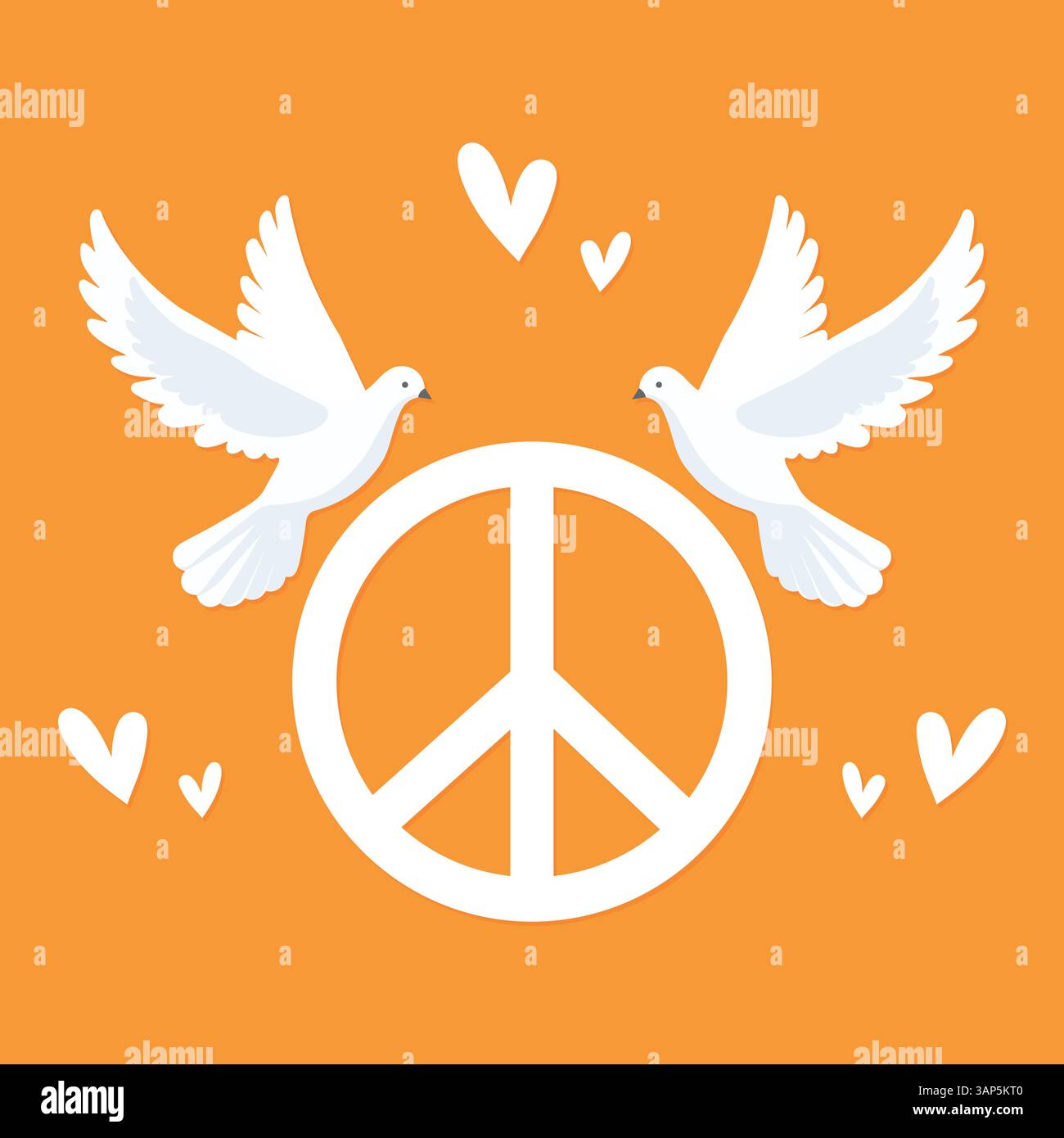Peace calm freedom harmony Stock Vector Images - Alamy