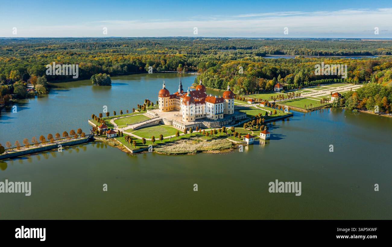 Moritzburg castle aerial hi-res stock photography and images - Alamy