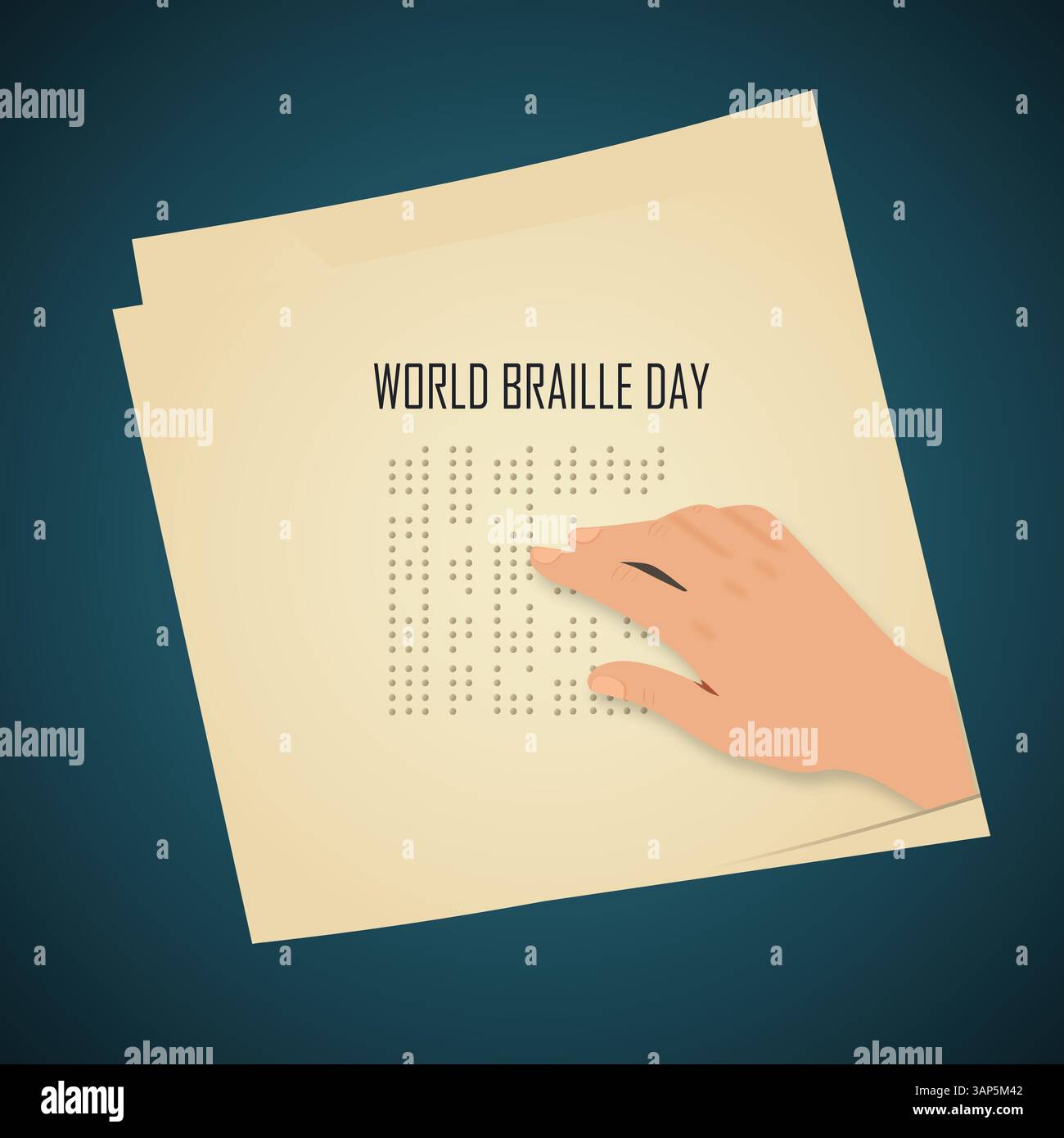 Hand holding sheet book Stock Vector Images - Alamy