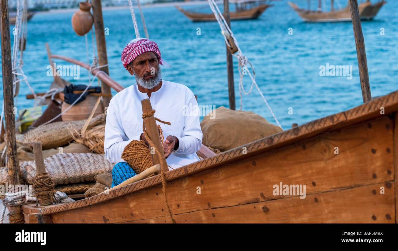 Doha, Qatar - December 14, 2024: Traditional Dhow Boat Festival at ...