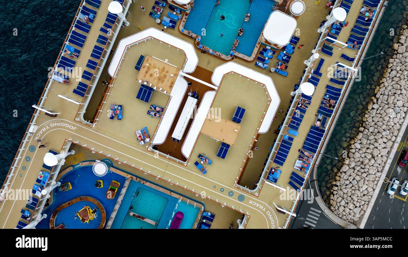 Split, Croatia - 16 April 2024: Aerial view of urban coastal city Split ...