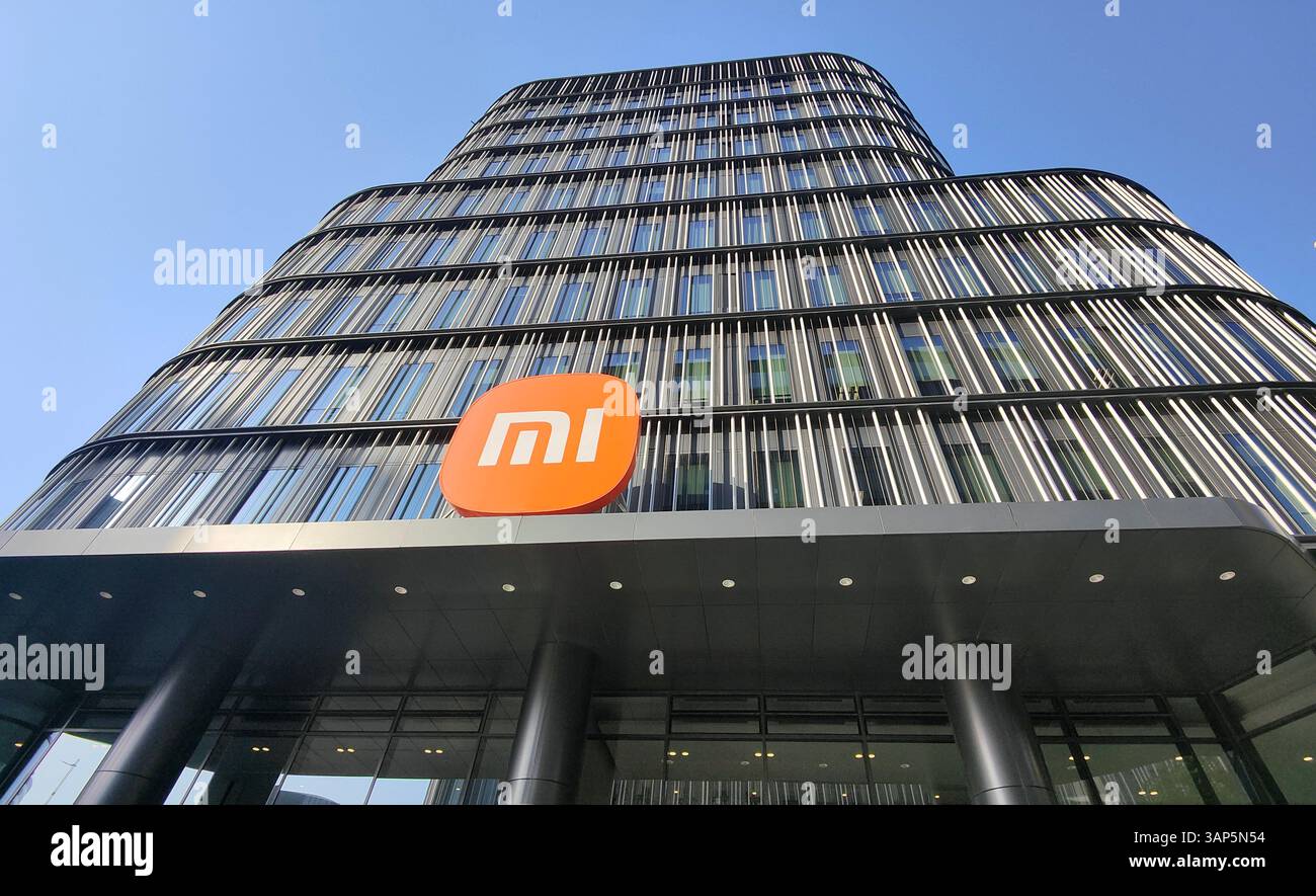 SHANGHAI, CHINA - APRIL 15, 2025 - The exterior of the Xiaomi Group ...