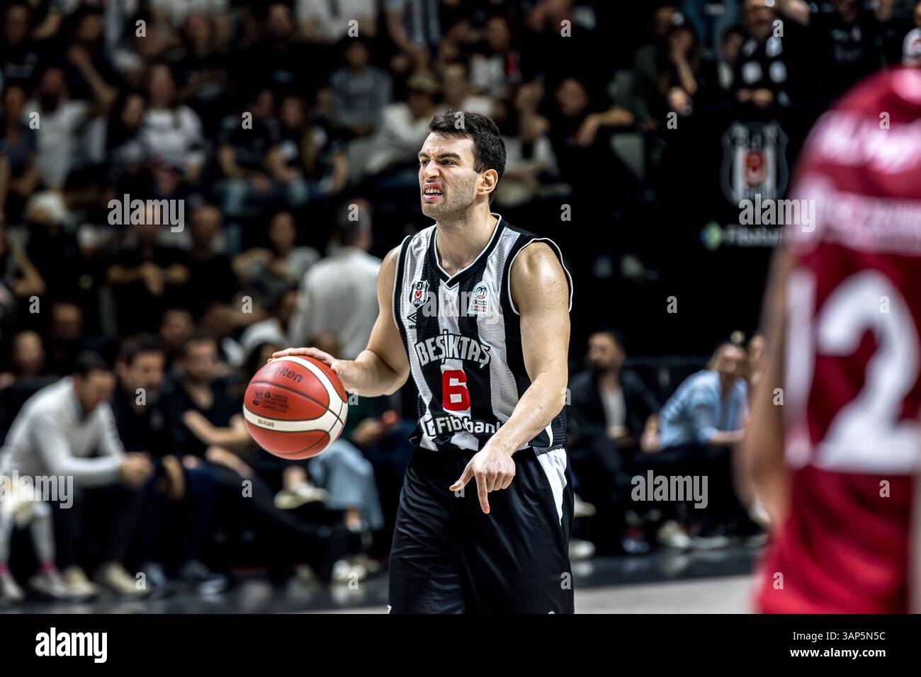 ISTANBUL, TURKEY - MARCH 15, 2025: Berk Ugurlu, #6 of Besiktas ...