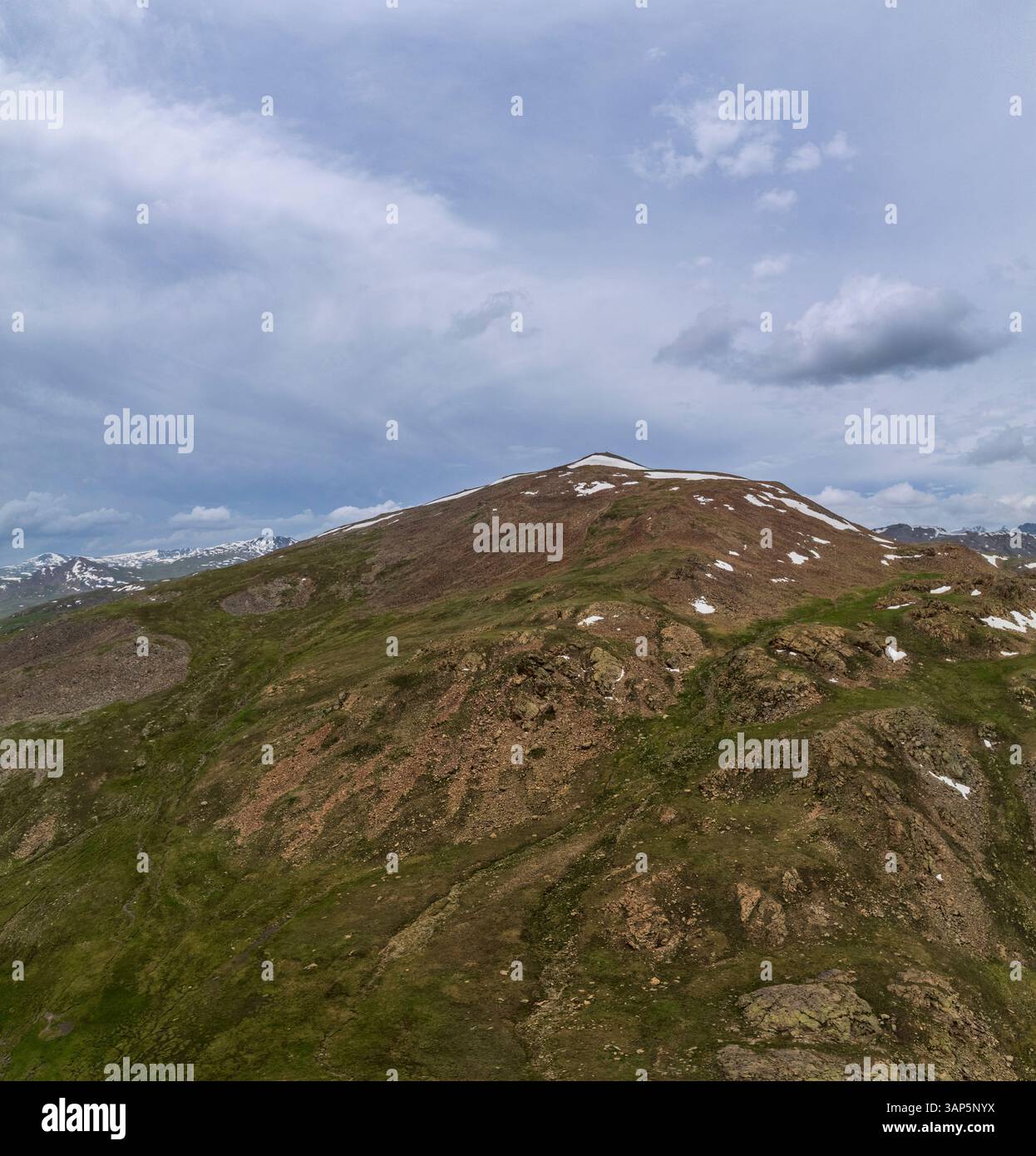 Aerial view of breathtaking Deosai Plains with majestic mountains and ...