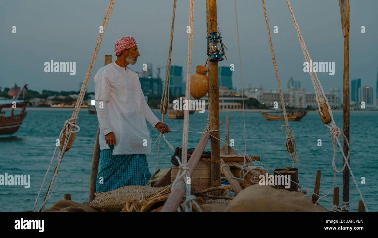 Doha, Qatar - December 14, 2024: Traditional Dhow Boat Festival at ...