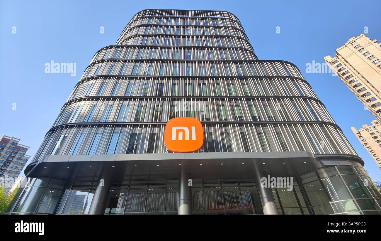 SHANGHAI, CHINA - APRIL 15, 2025 - The exterior of the Xiaomi Group ...