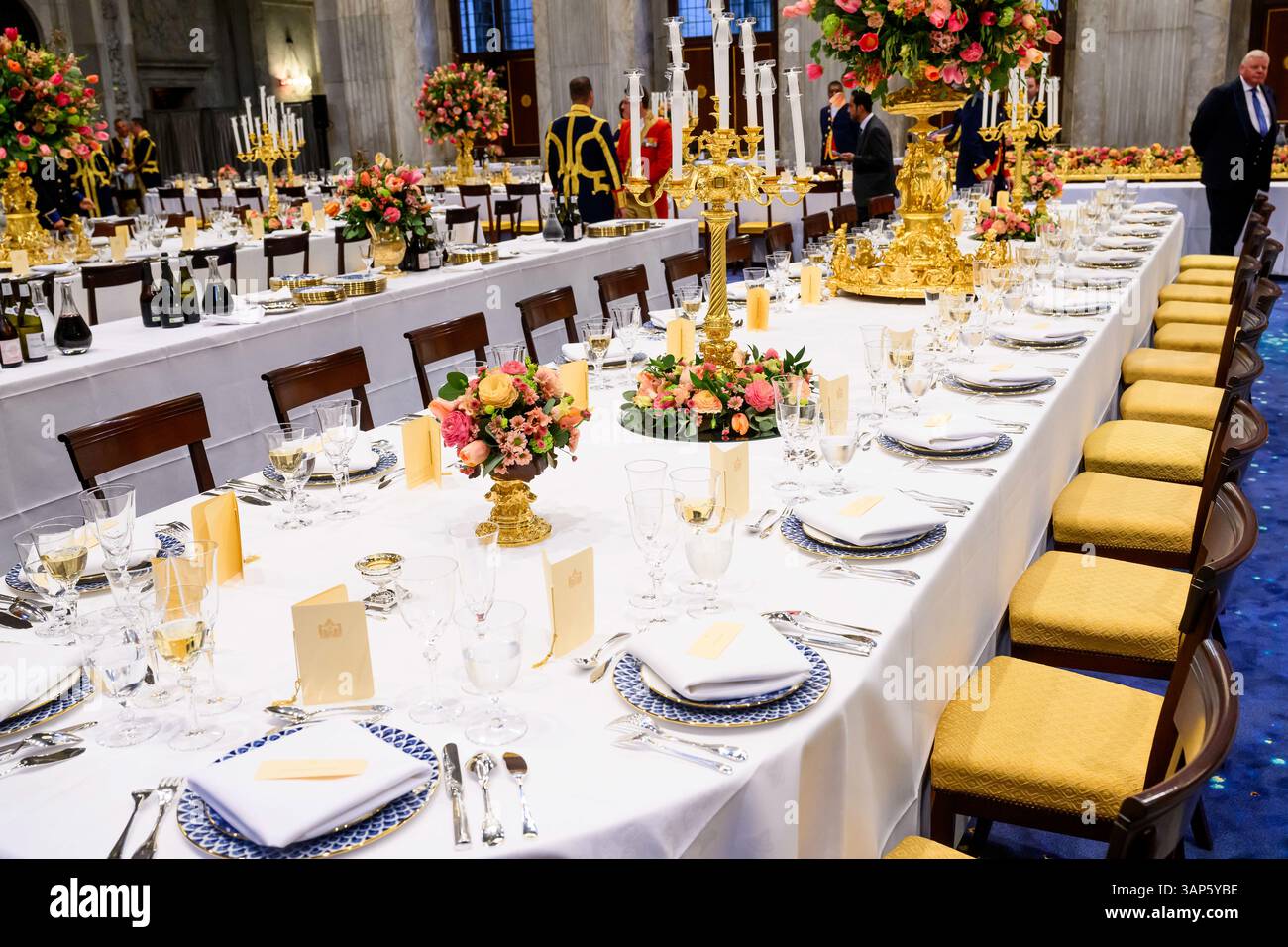 Amsterdam, The Netherlands. 15th Apr, 2025. The state banquet at the ...