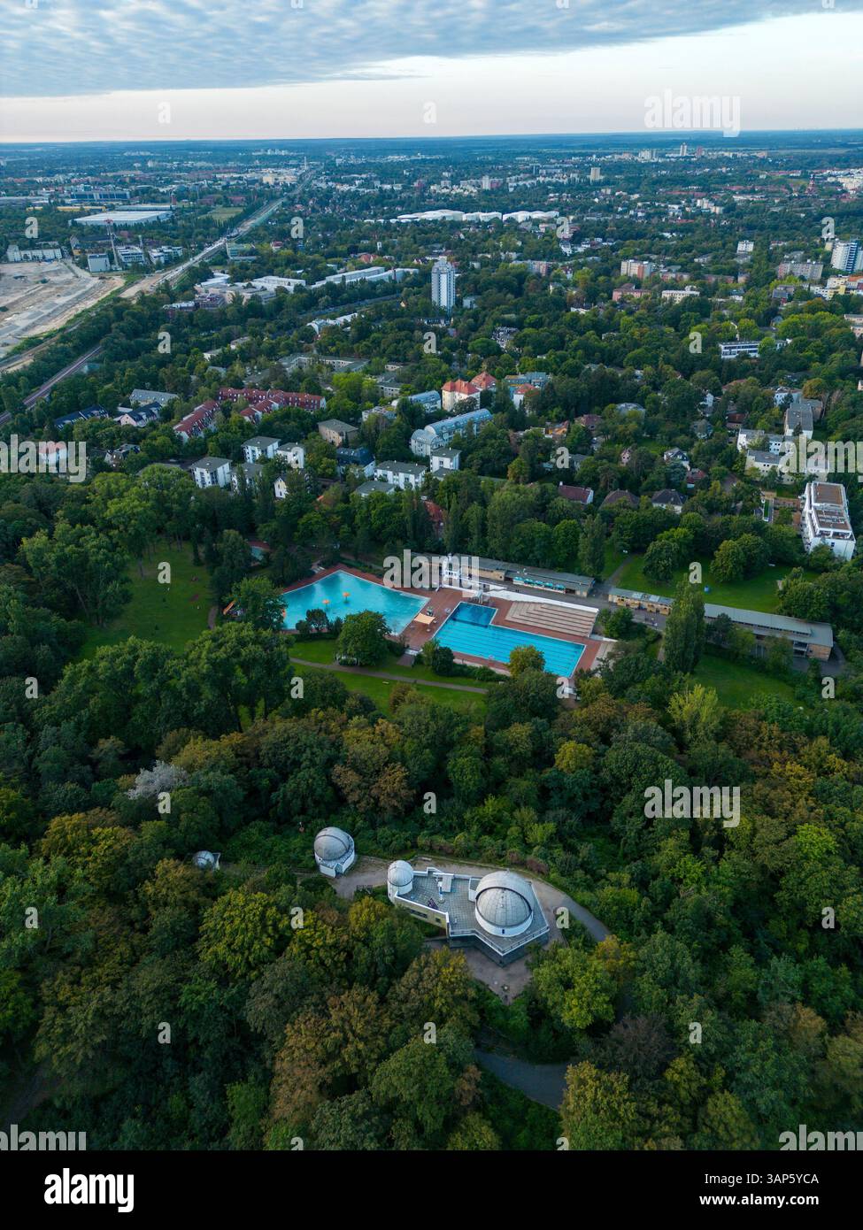 Aerial drone view schoneberg berlin hi-res stock photography and images ...