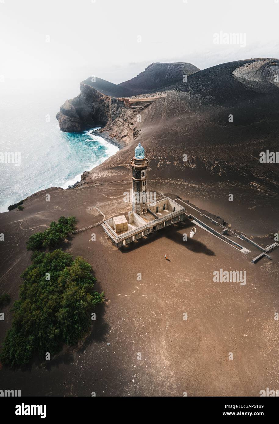 Aerial view beautiful capelinhos coast hi-res stock photography and ...