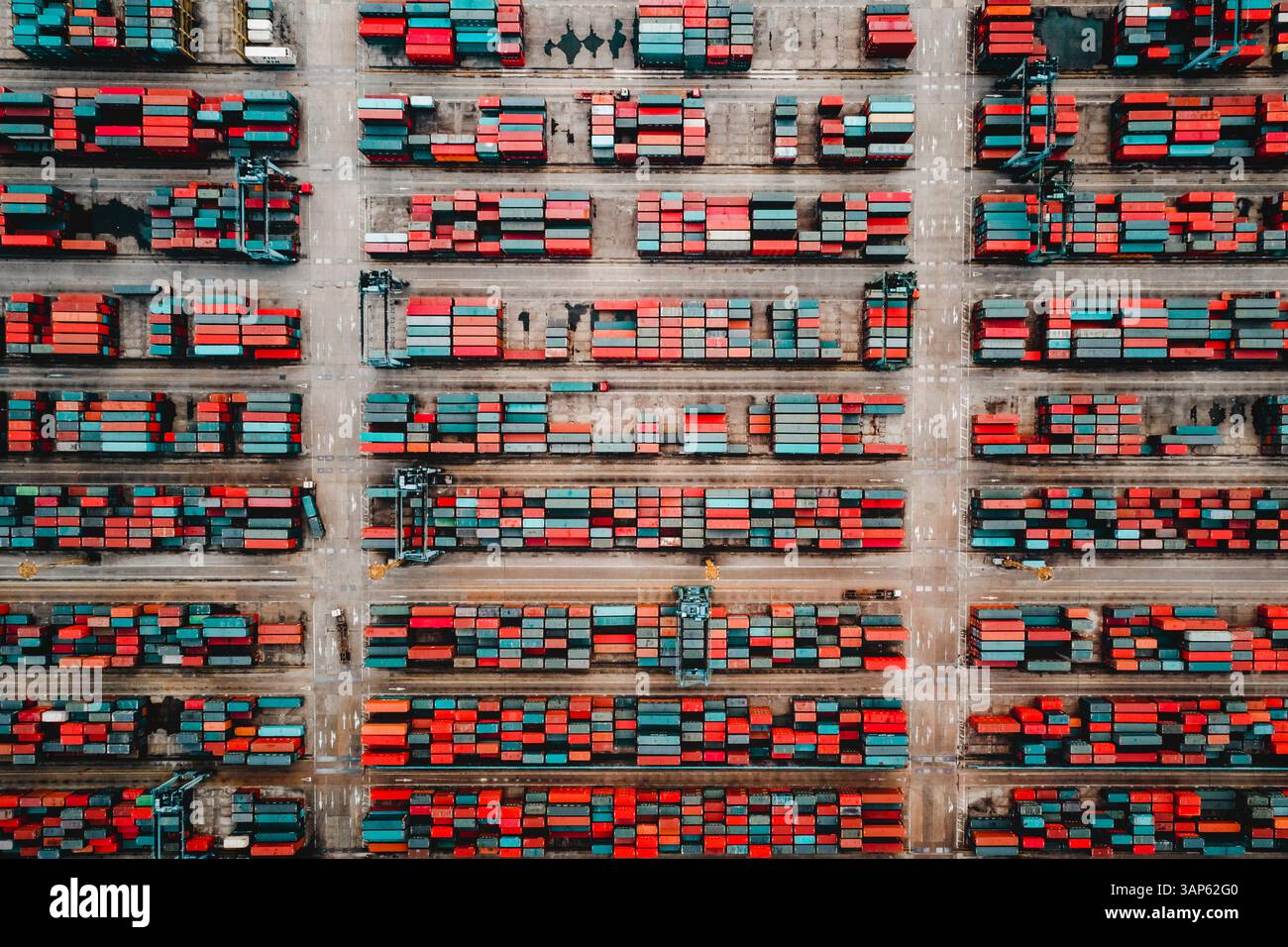 Aerial view lorry cargo hi-res stock photography and images - Alamy