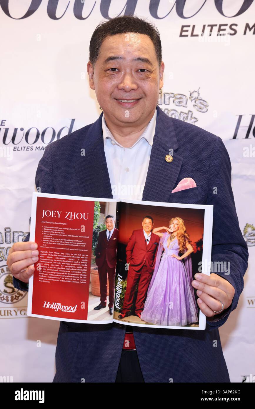 North Hollywood, California, USA. 13th April, 2025. TV host Joey Zhou ...