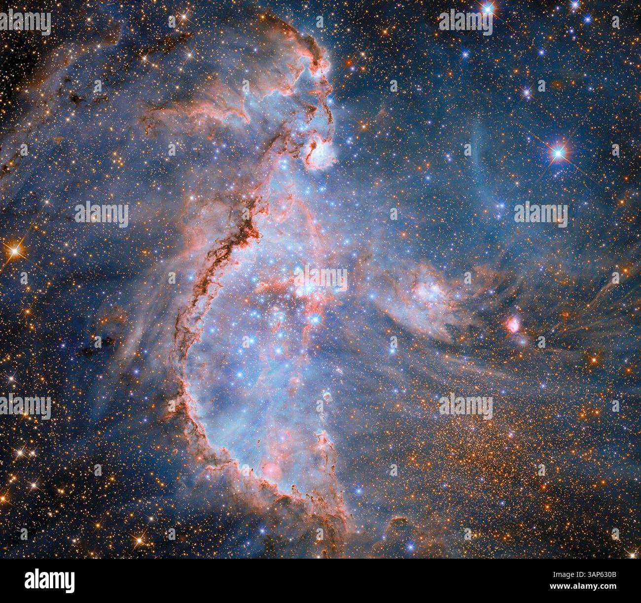 April 4, 2025: Space: A dazzling young star cluster NGC 346. Although ...