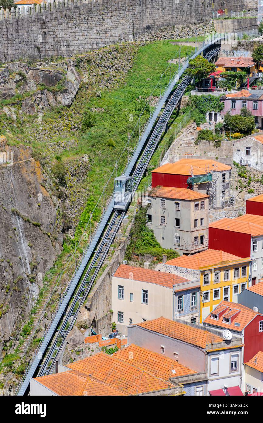 Cable Car in Porto, Portugal Stock Photo - Alamy