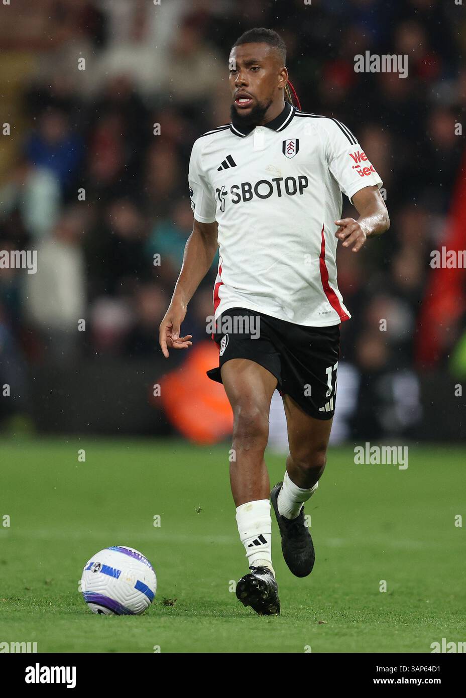 Bournemouth, England, 14th April 2025. Alex Iwobi of Fulham during the ...