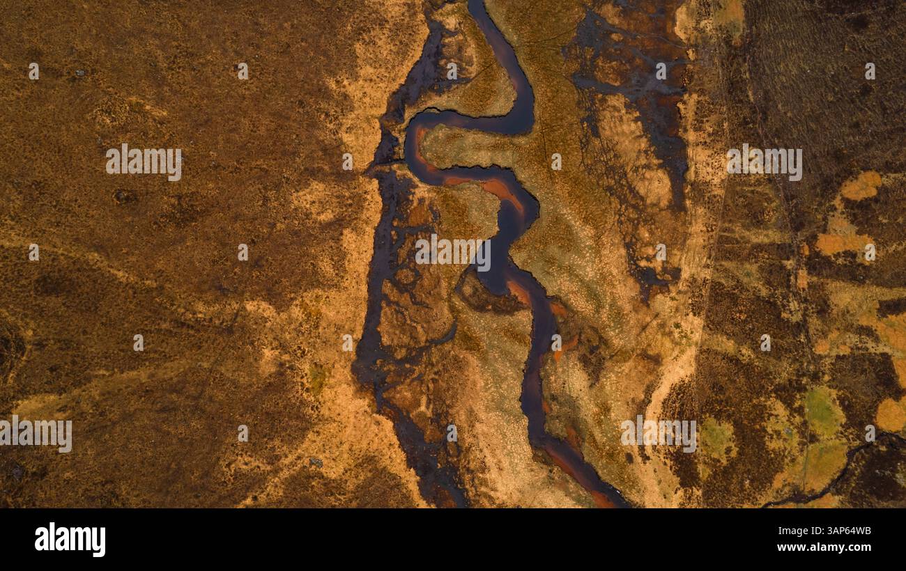 Aerial view picturesque meandering hi-res stock photography and images ...