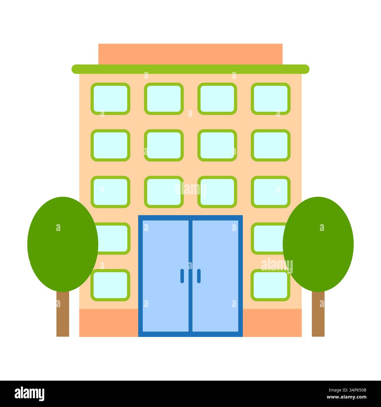 Exterior two front door Cut Out Stock Images & Pictures - Alamy