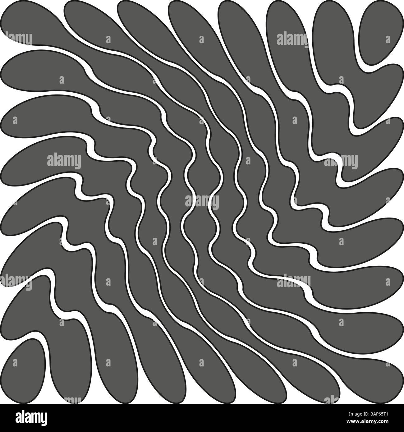 Radial wave pattern. Gray curved lines. Circular abstract shape. Vector ...