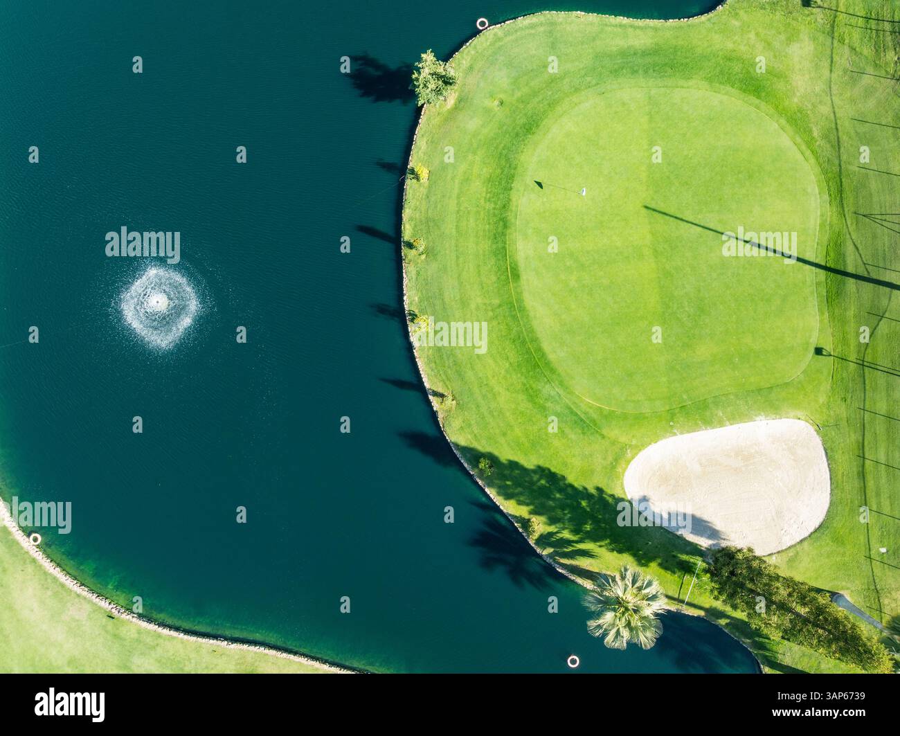 Aerial view of La Noria Golf Resort with serene green fairways ...