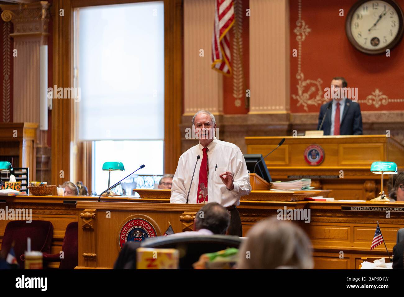 Denver, Colorado, USA. 15th Apr, 2025. State Sen. Larry Liston, R ...