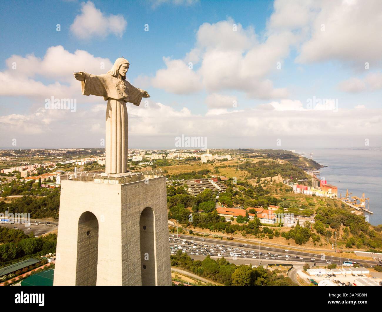 Aerial view of Cristo Rei statue, Lisbon, Portugal Stock Photo - Alamy