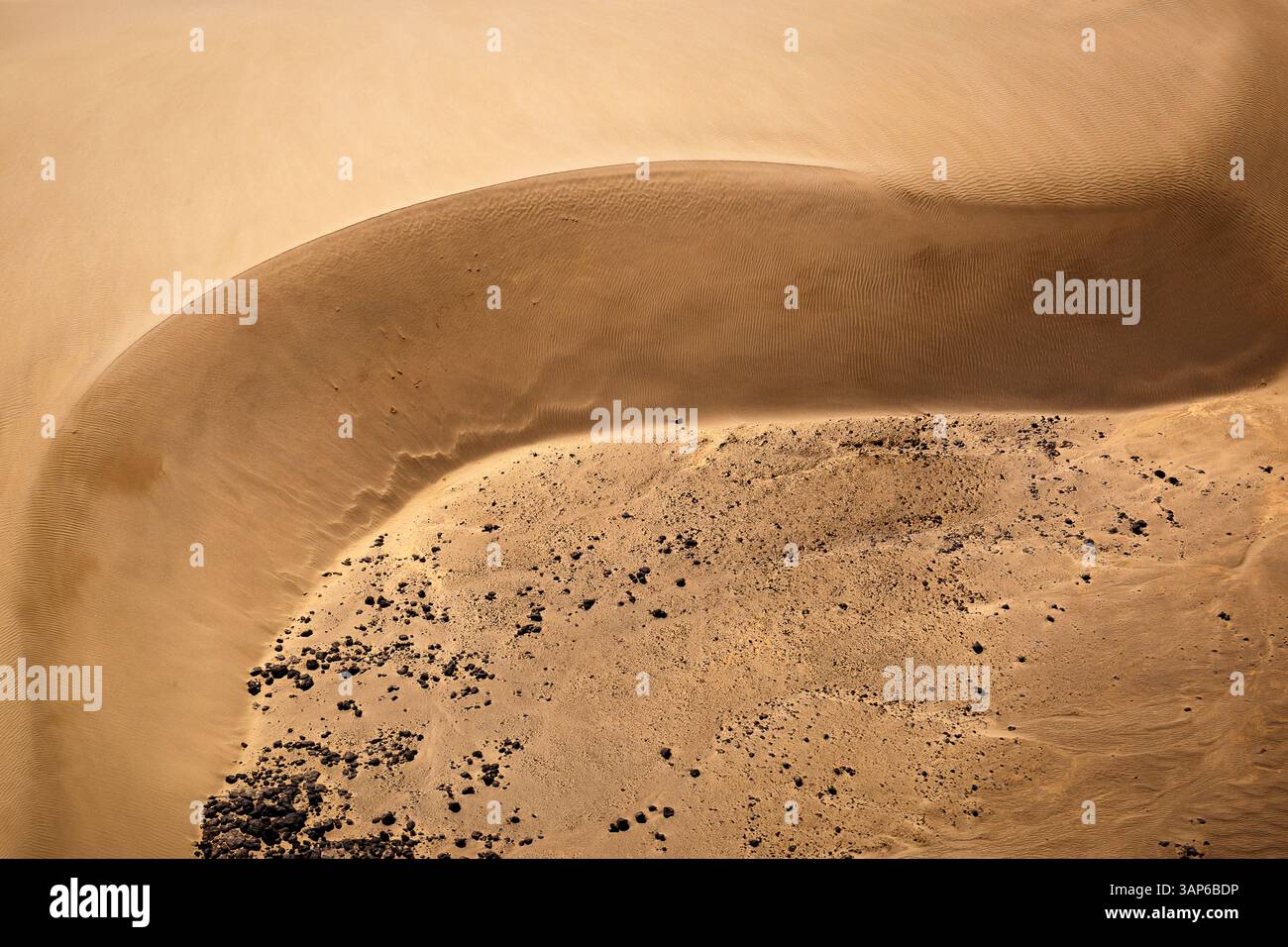 Aerial view of Barchan Dunes, Suguta Valley, Kenya. Changes in ...