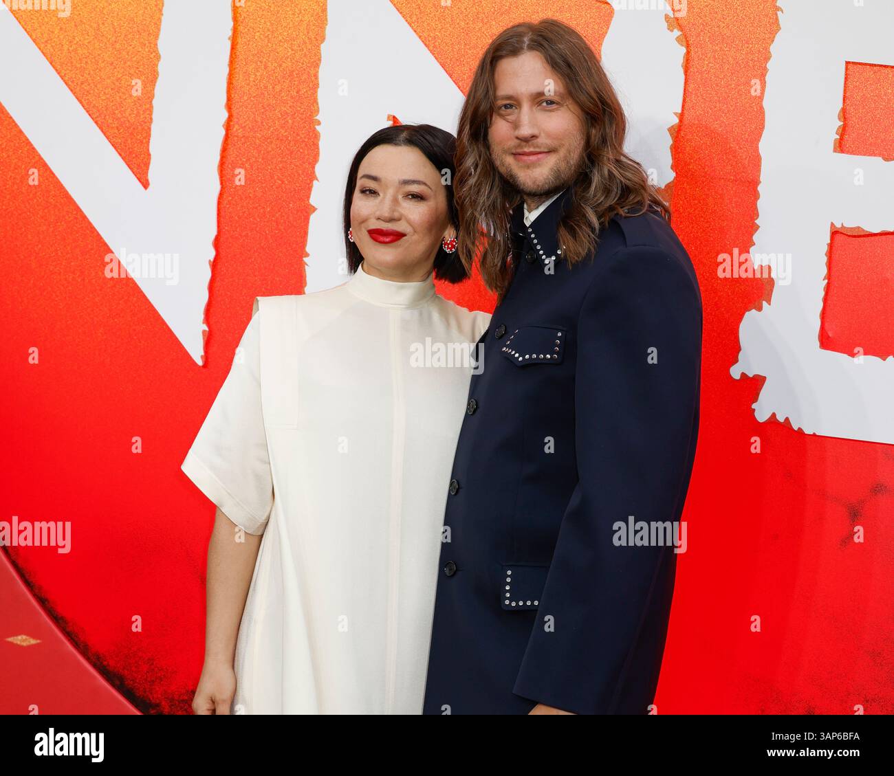 London, UK. 14th Apr, 2025. Serena McKinney and Ludwig Göransson ...
