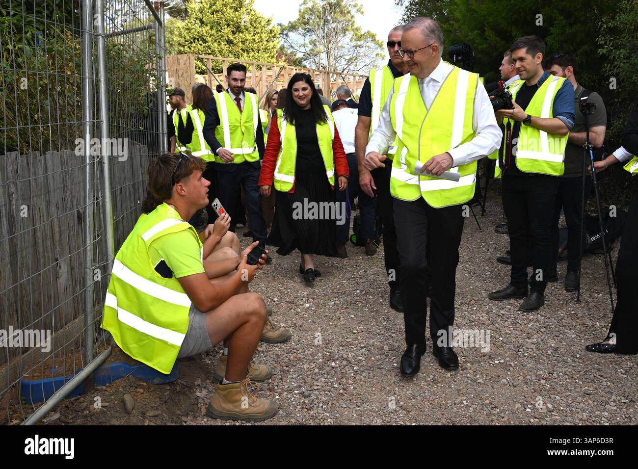 Melbourne, Australia. 16th Apr, 2025. Australian Prime Minister Anthony ...