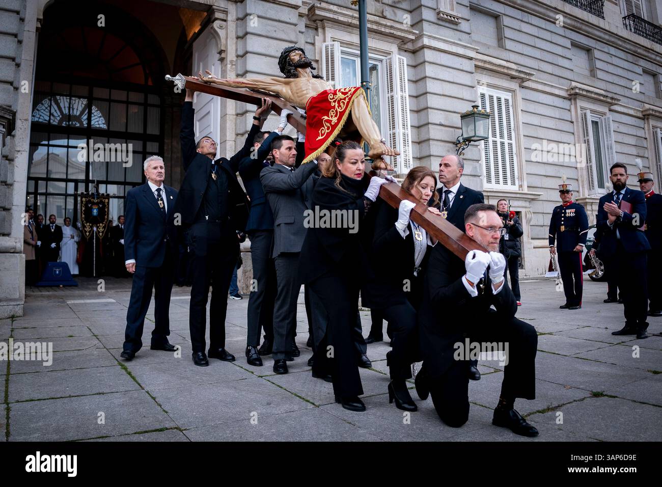 Madrid, Madrid, Spain. 15th Apr, 2025. Members of the Royal ...