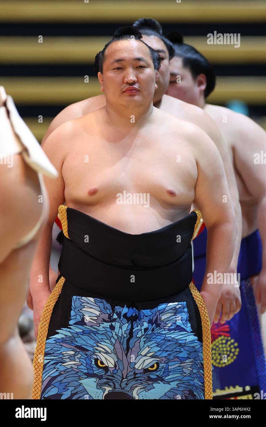 Tokyo, Japan. 15th Apr, 2025. Chiyoshoma Sumo : Jonan Ota Sumo ...
