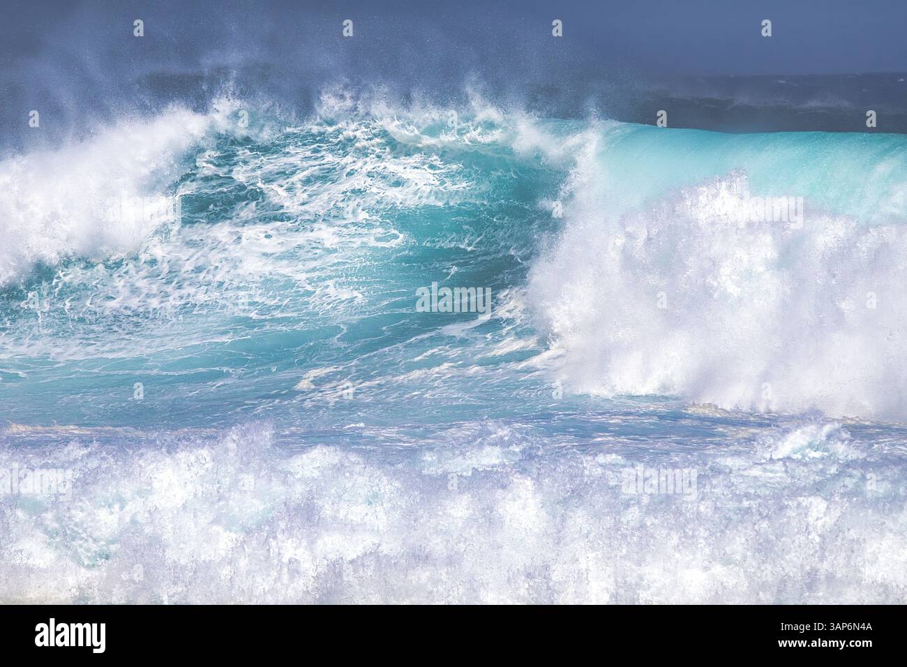 Raging surf at Hookipa on Maui Stock Photo - Alamy