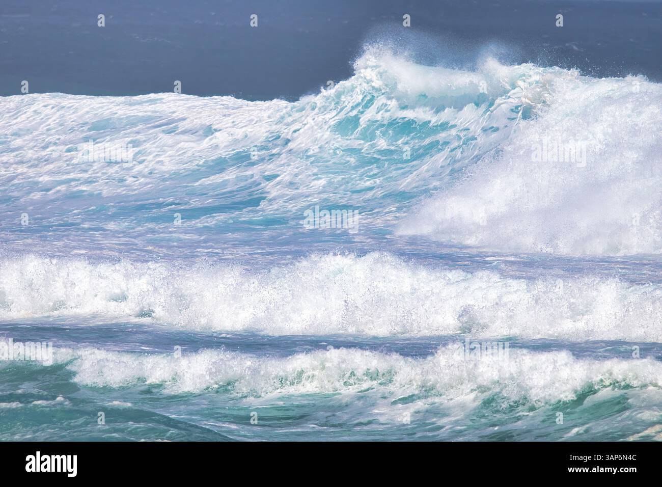 Raging surf at Hookipa on Maui Stock Photo - Alamy