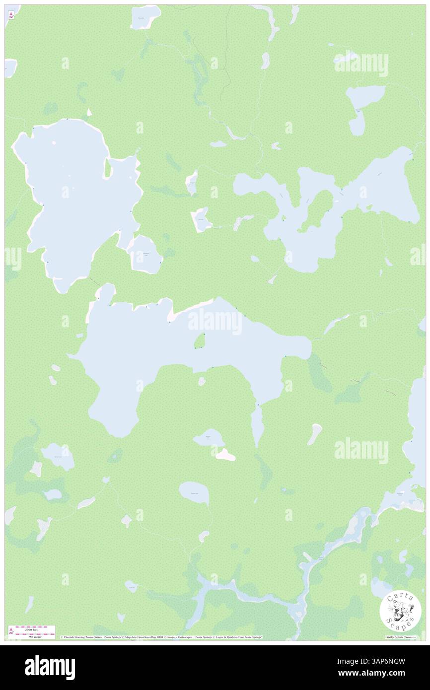 Map of algonquin provincial park hi-res stock photography and images ...