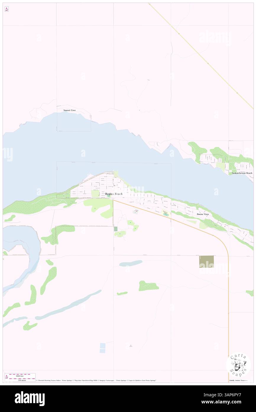 Regina beach saskatchewan map Cut Out Stock Images & Pictures - Alamy