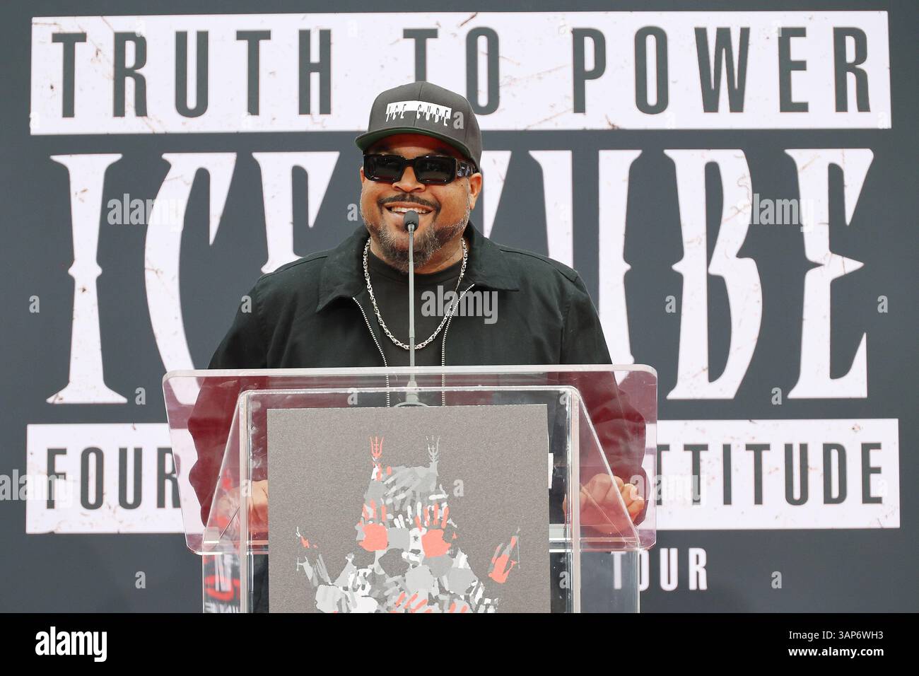 April 15, 2025, Los Angeles, California, USA: Ice Cube at a ceremony ...