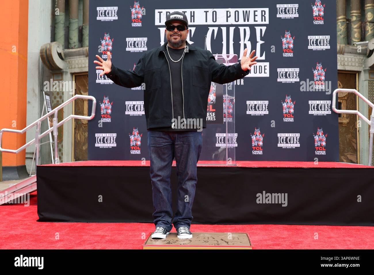 April 15, 2025, Los Angeles, California, USA: Ice Cube at a ceremony ...