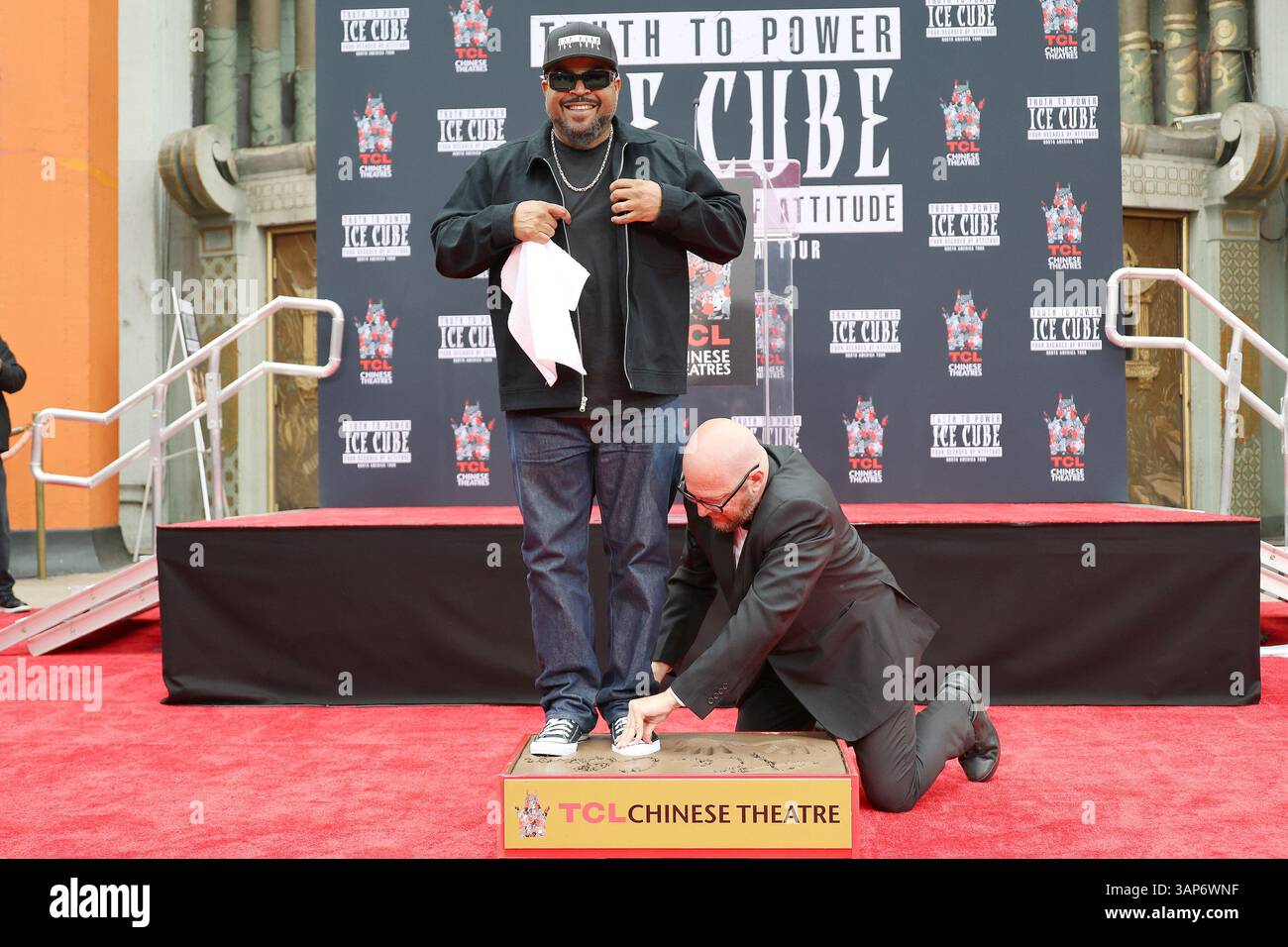 April 15, 2025, Los Angeles, California, USA: Ice Cube at a ceremony ...