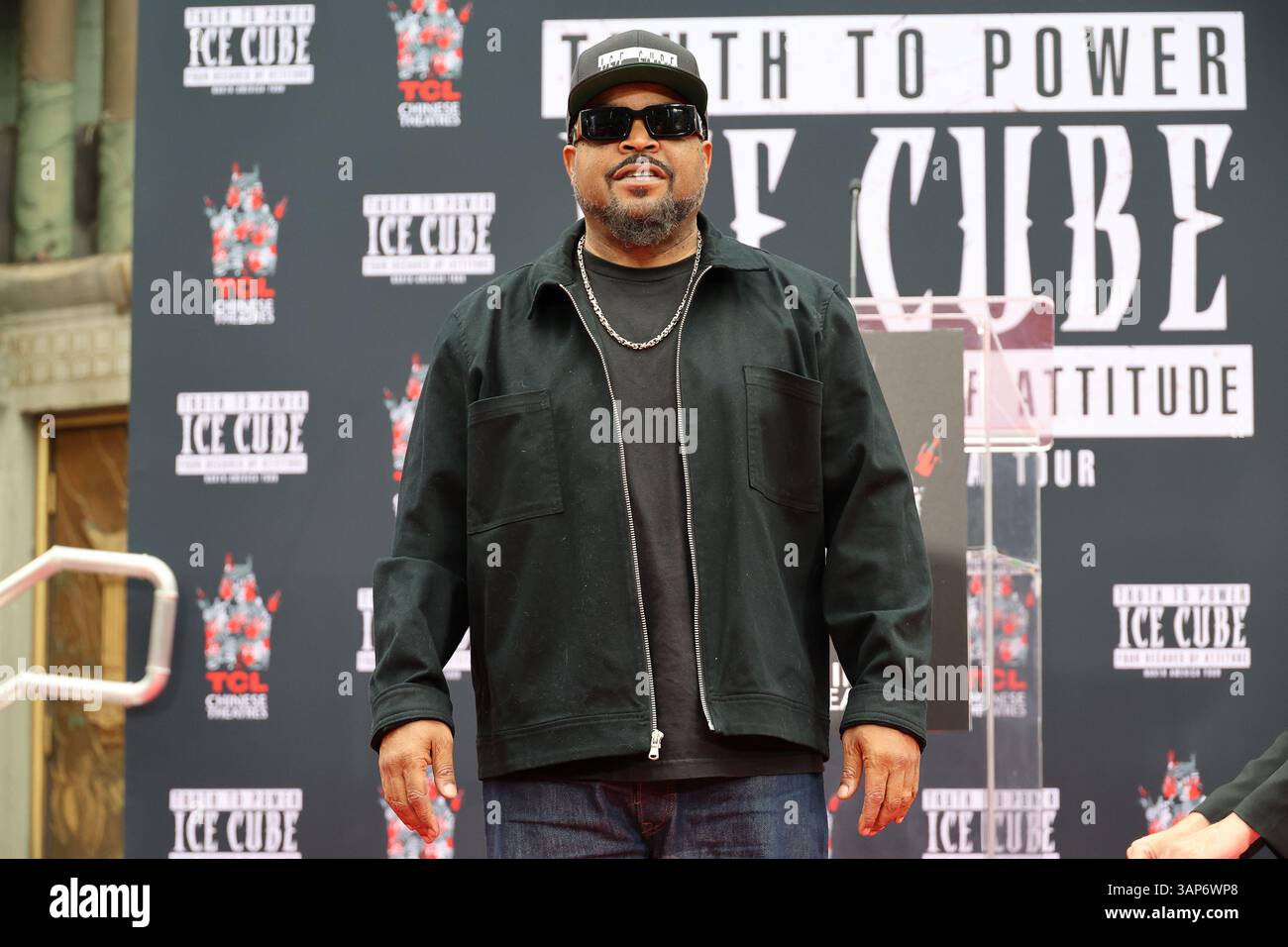 April 15, 2025, Los Angeles, California, USA: Ice Cube at a ceremony ...