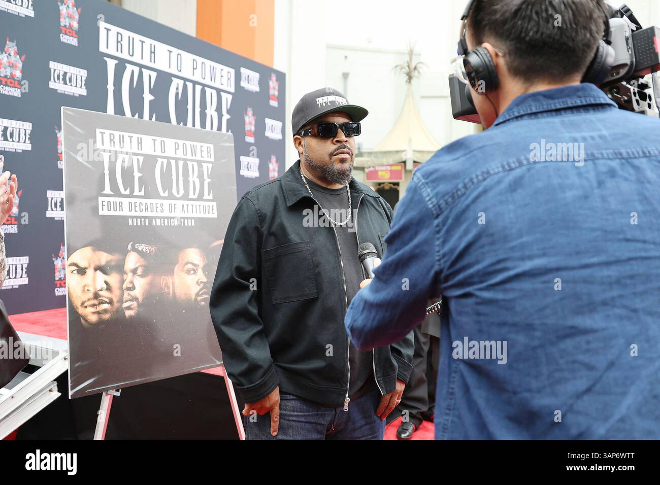 April 15, 2025, Los Angeles, California, USA: Ice Cube at a ceremony ...