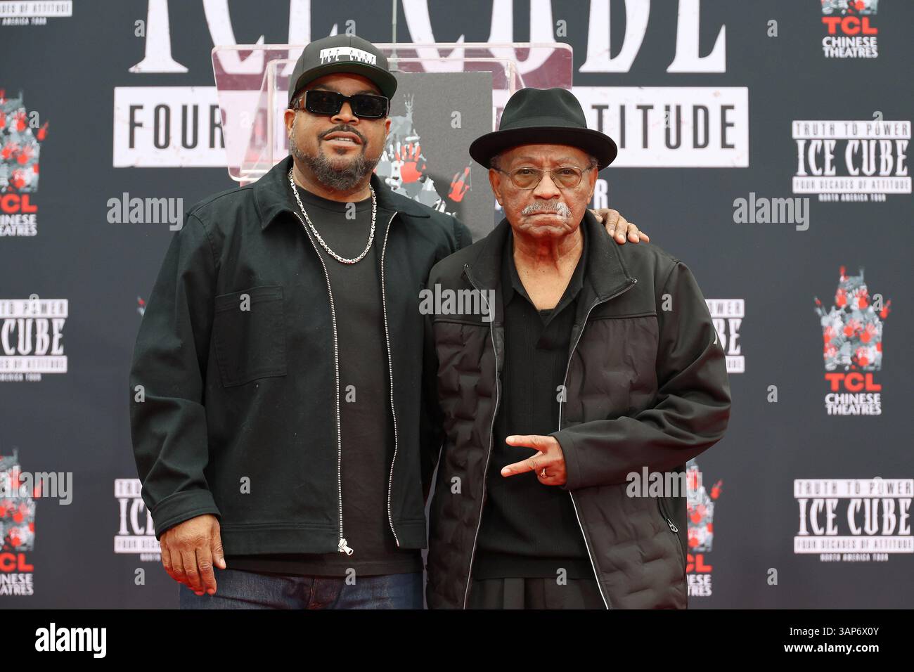 April 15, 2025, Los Angeles, California, USA: Ice Cube, Hosea Jackson ...