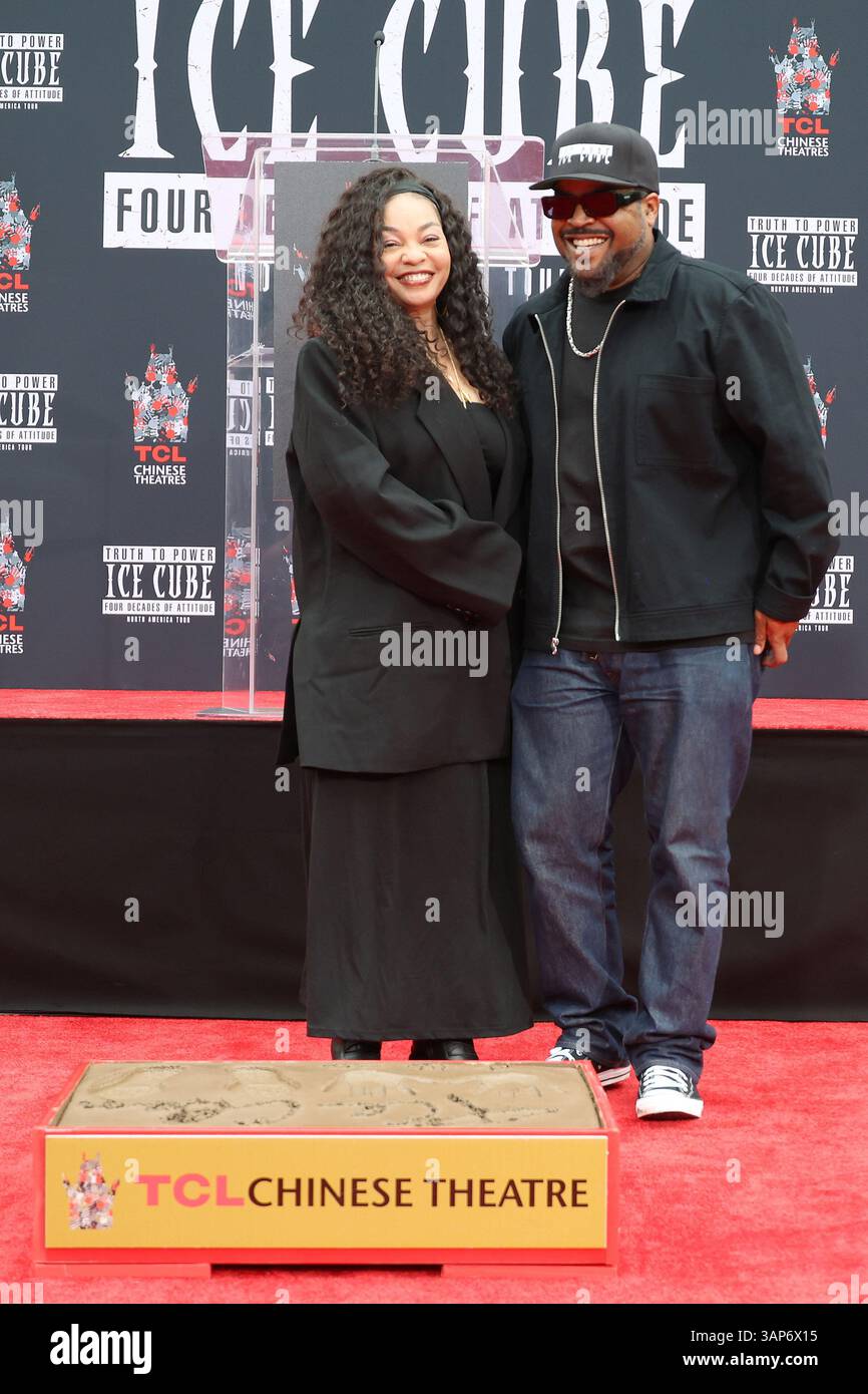 April 15, 2025, Los Angeles, California, USA: Ice Cube, Kimberly ...