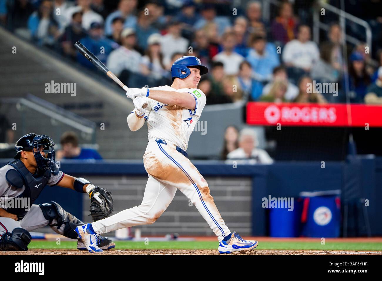 Toronto, Canada. 15th Apr, 2025. Toronto Blue Jays outfielder Alan ...
