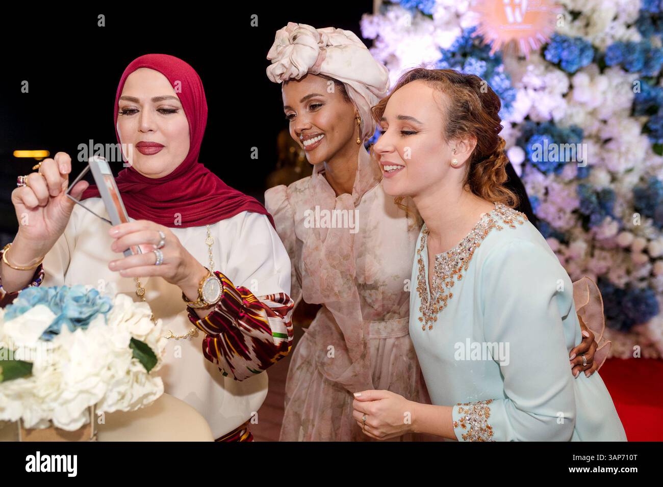 Abu Dhabi, United Arab Emirates. 13th Apr, 2025. Halima Aden, Somali ...