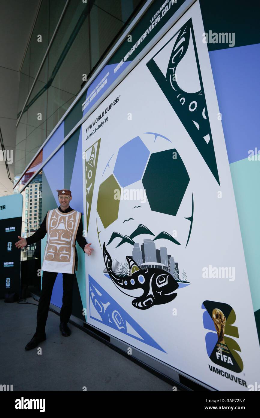 Vancouver, Canada. 15th Apr, 2025. The designer for the 2026 FIFA World ...
