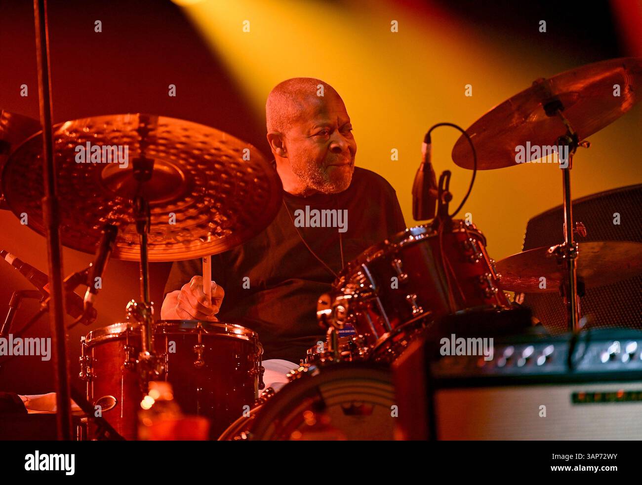Drummer Jaimoe from the original Allman Brothers Band performs at ...