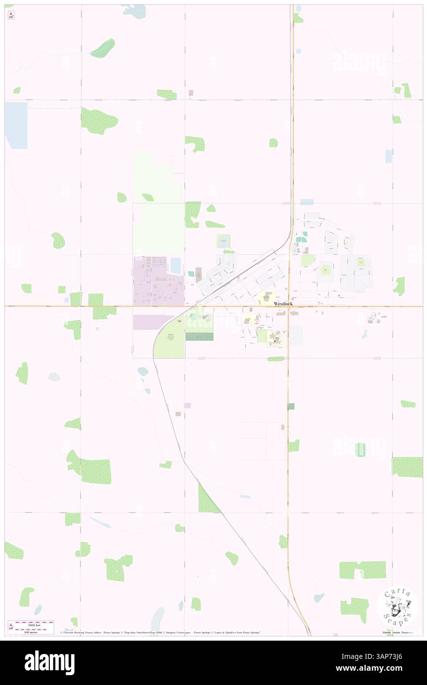 Westlock map Cut Out Stock Images & Pictures - Alamy
