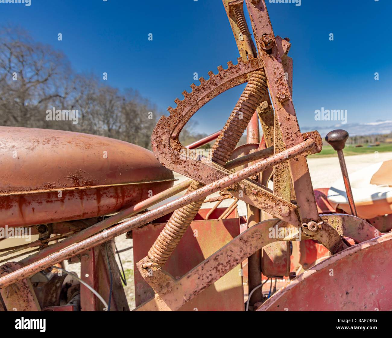detail of an old mccormick farmall tractor Stock Photo - Alamy
