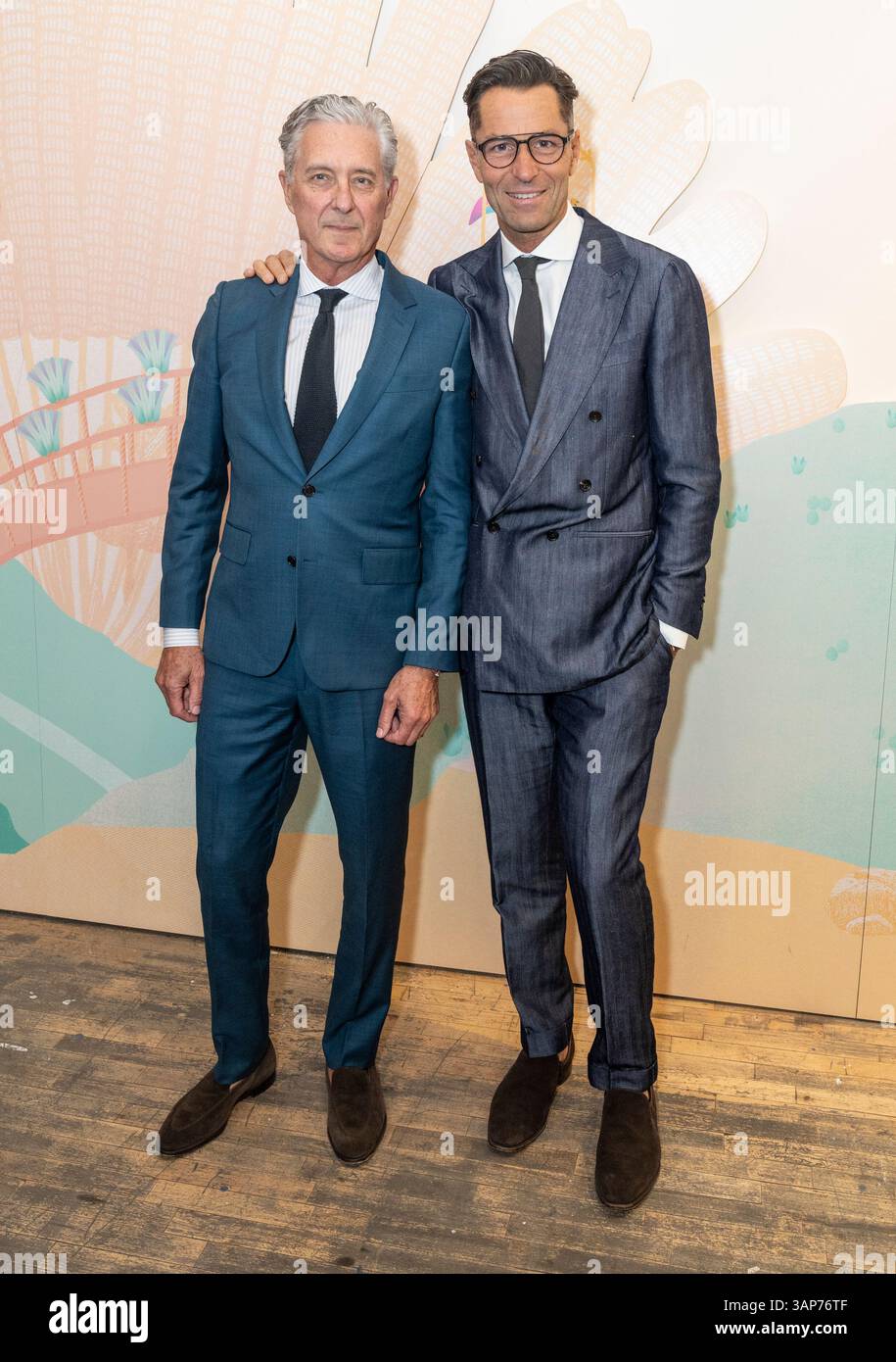 New York, United States. 15th Apr, 2025. David Kratz and Greg Unis ...