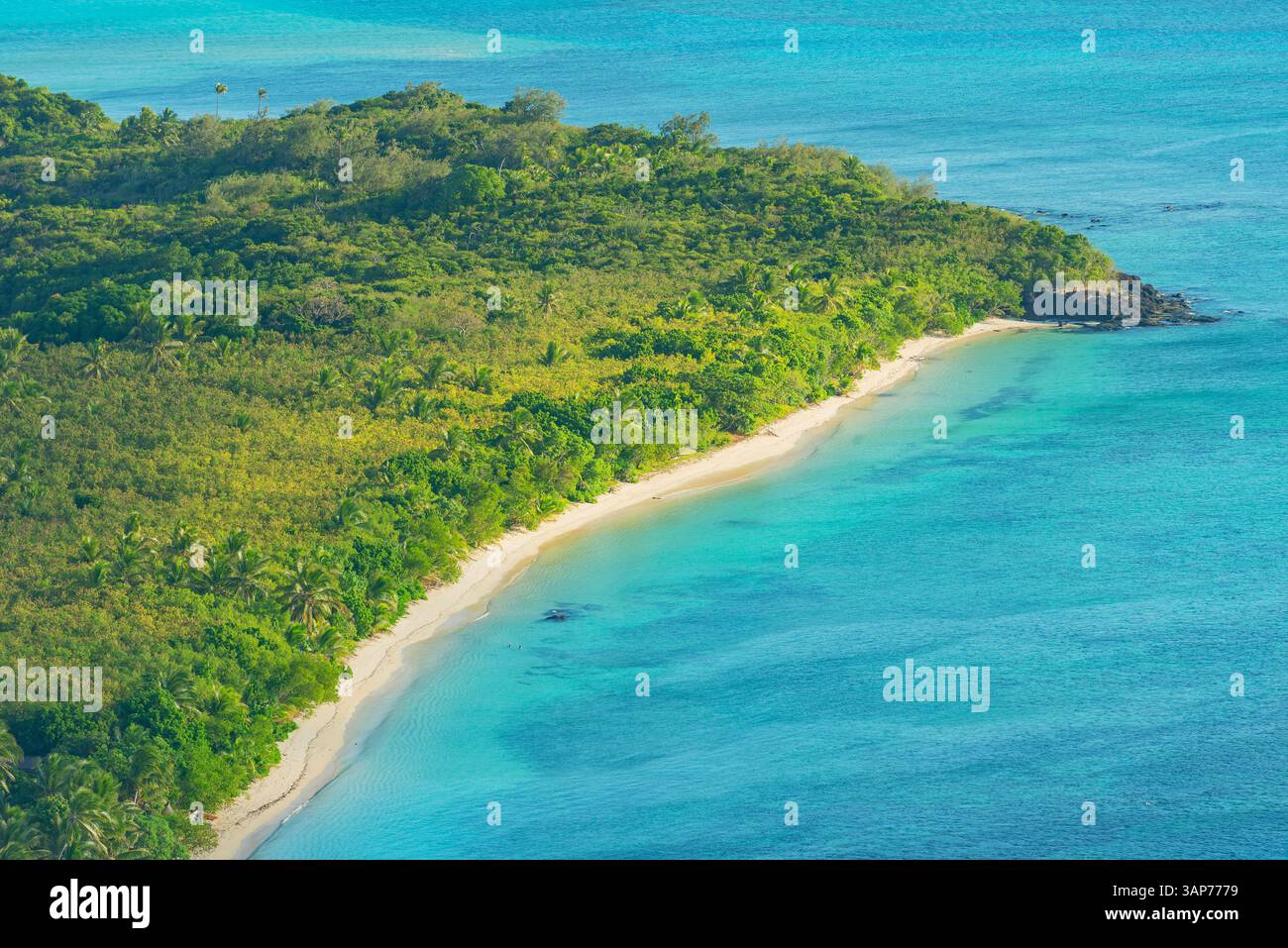 Nacula island top view, Yasawa islands, Fiji Stock Photo - Alamy