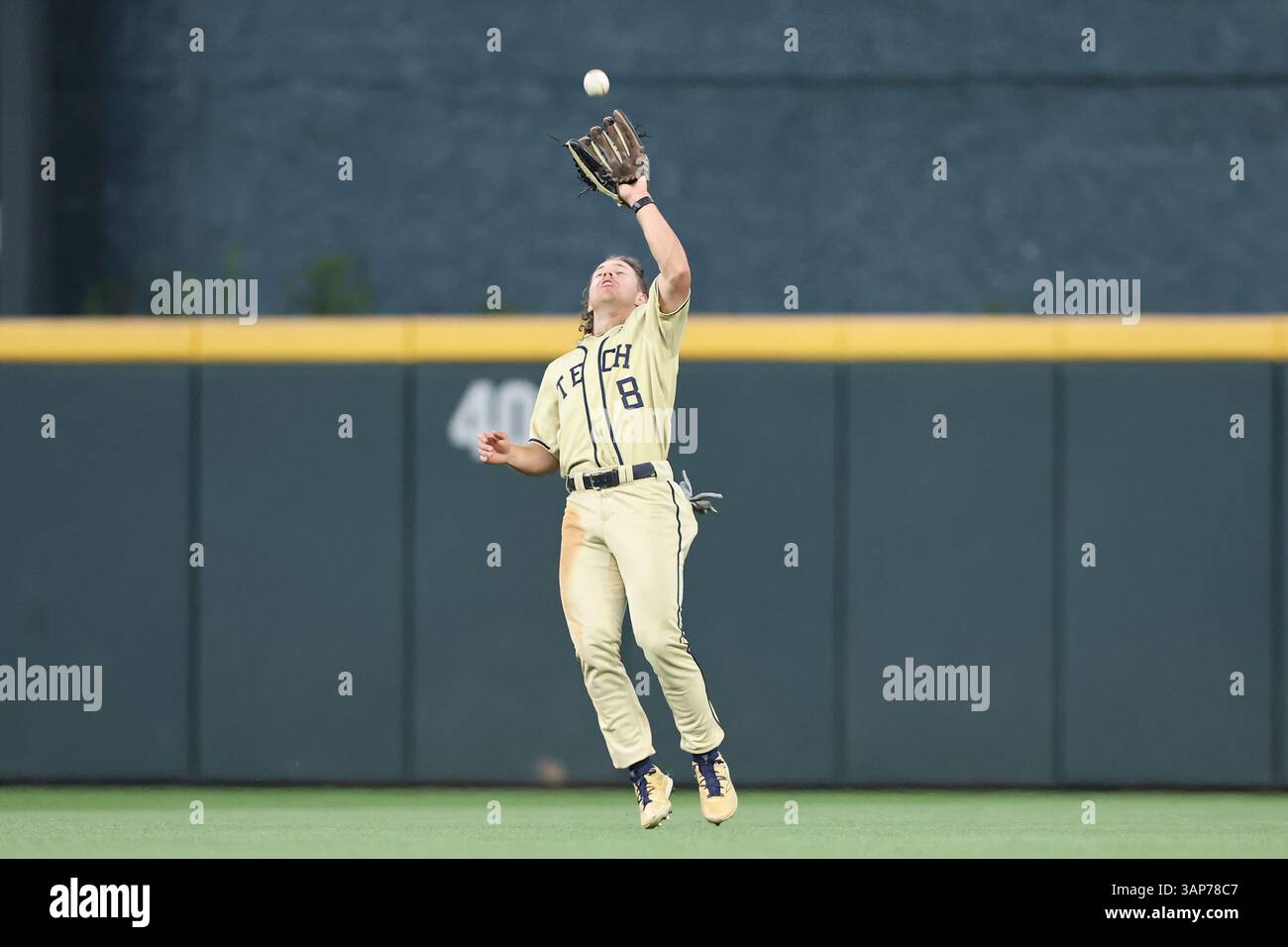 ATLANTA, GA - APRIL 15: Outfielder Drew Burress #8 of Georgia Tech ...
